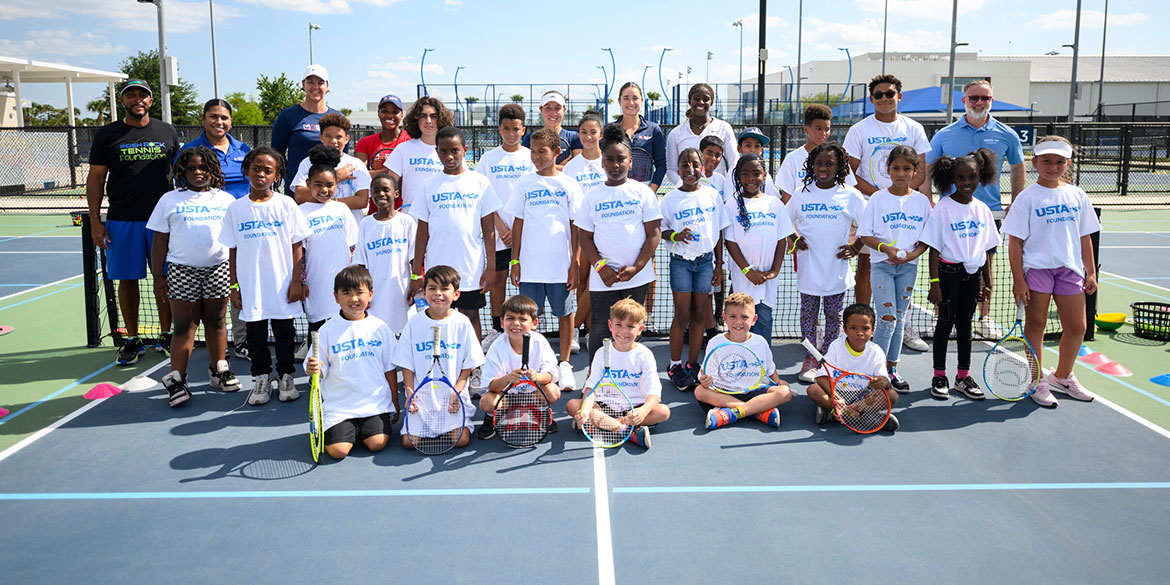 2024 Billie Jean King Cup players welcome NJTL kids for clinic at USTA ...