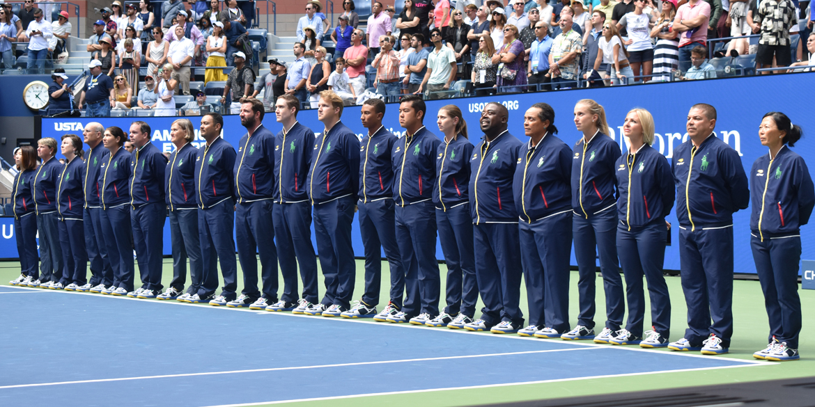 MAKING THE CALLS: Officials at the 2019 US Open