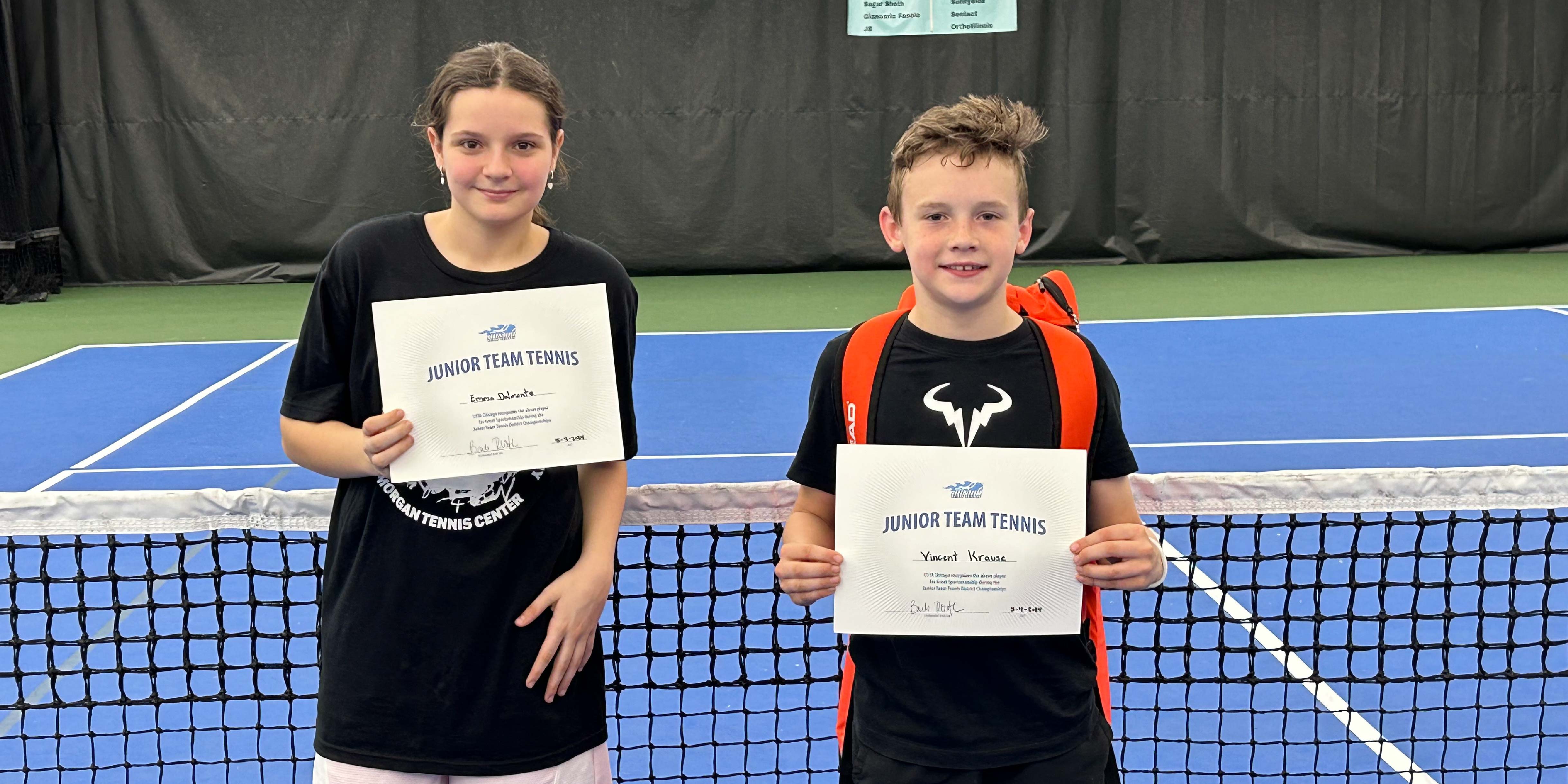 USTA Junior Competition Sportsmanship Award Winners