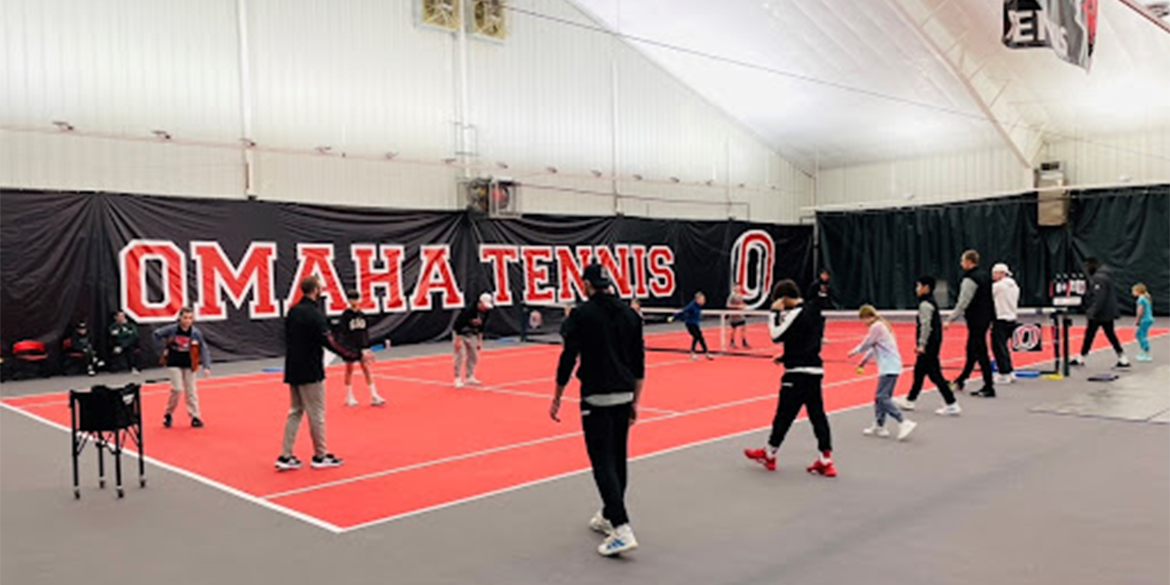UNO Mavericks Tennis Teams Incorporate Ball Kids During Matches