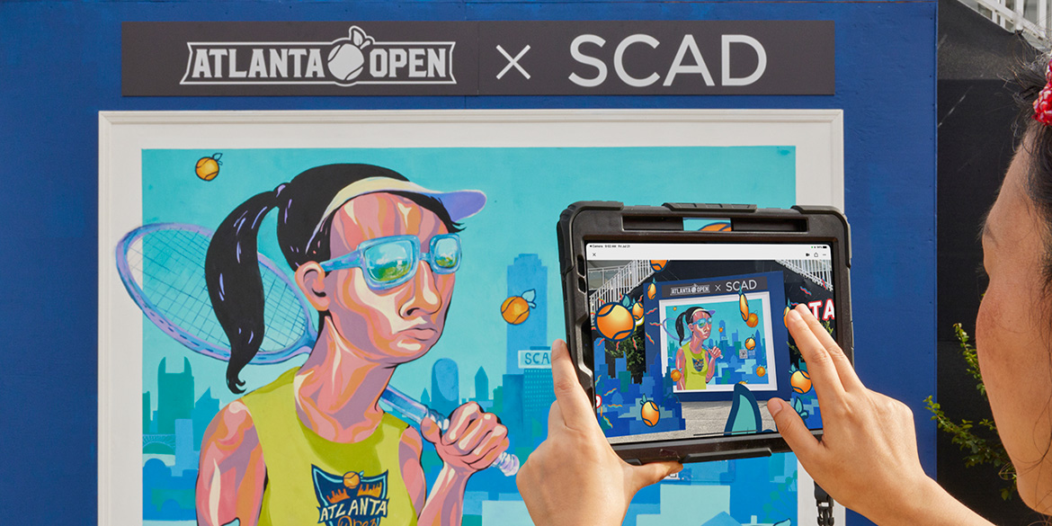 Interactive SCAD mural makes tennis come alive at Atlanta Open