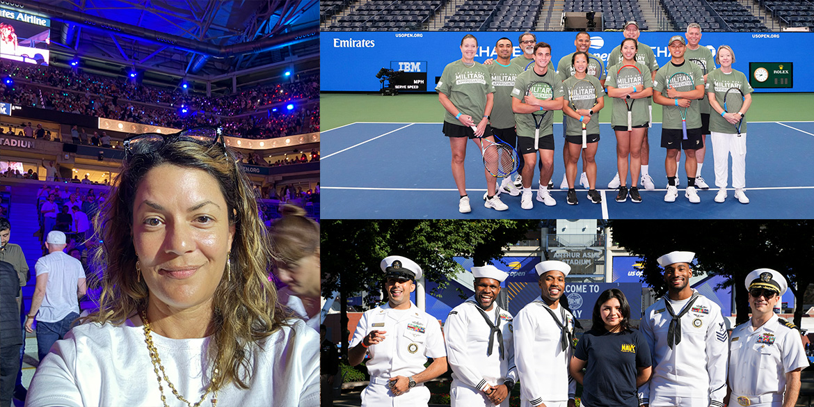 Texan Kaliski Assists Military Appreciation Day at US Open