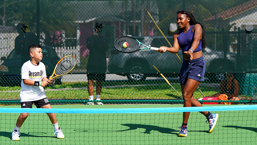 Coco Gauff helps unveil refurbished Delray Beach tennis courts, the ...
