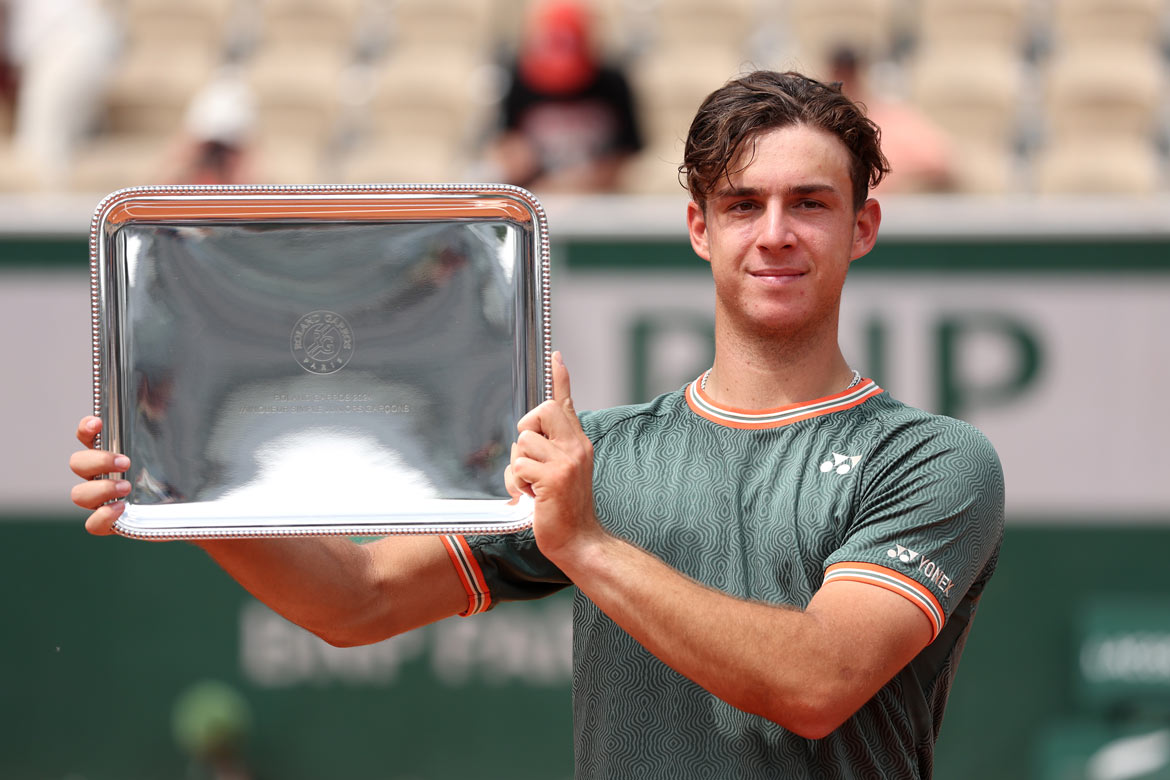 Kaylan Bigun wins 2024 Roland Garros boys' singles title, rises to ...
