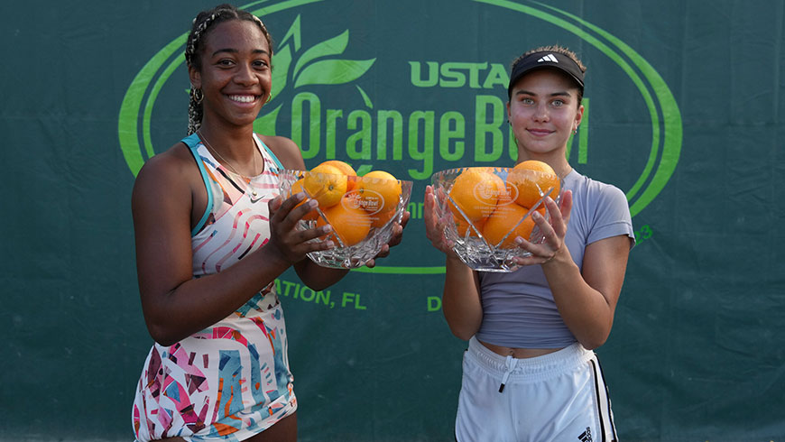 Tyra Grant e Iva Jovic vuelven a ganar el Orange Bowl, primer equipo en ...